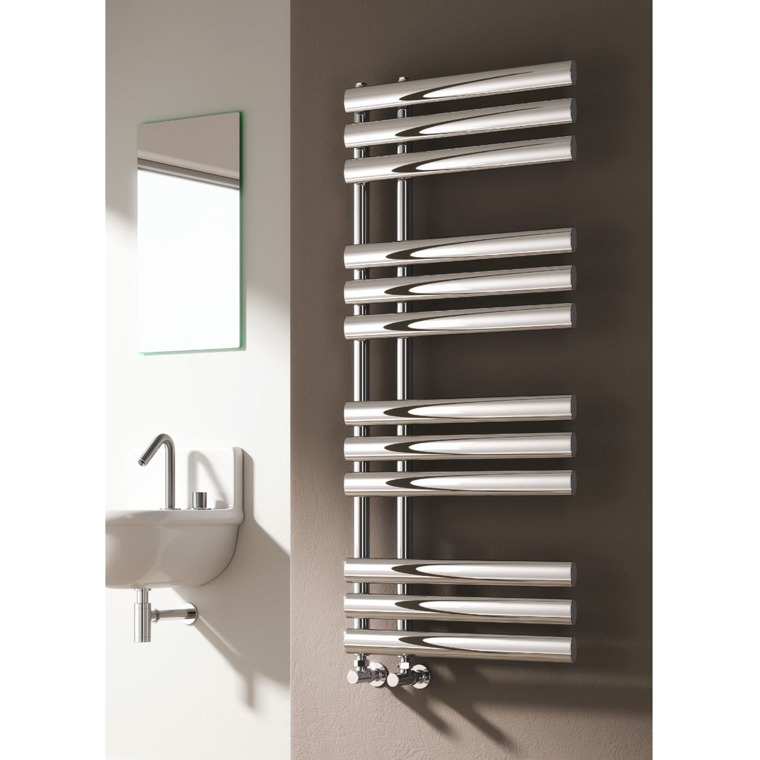 Reina Designer Chisa Vertical Towel Rail Steel Radiator